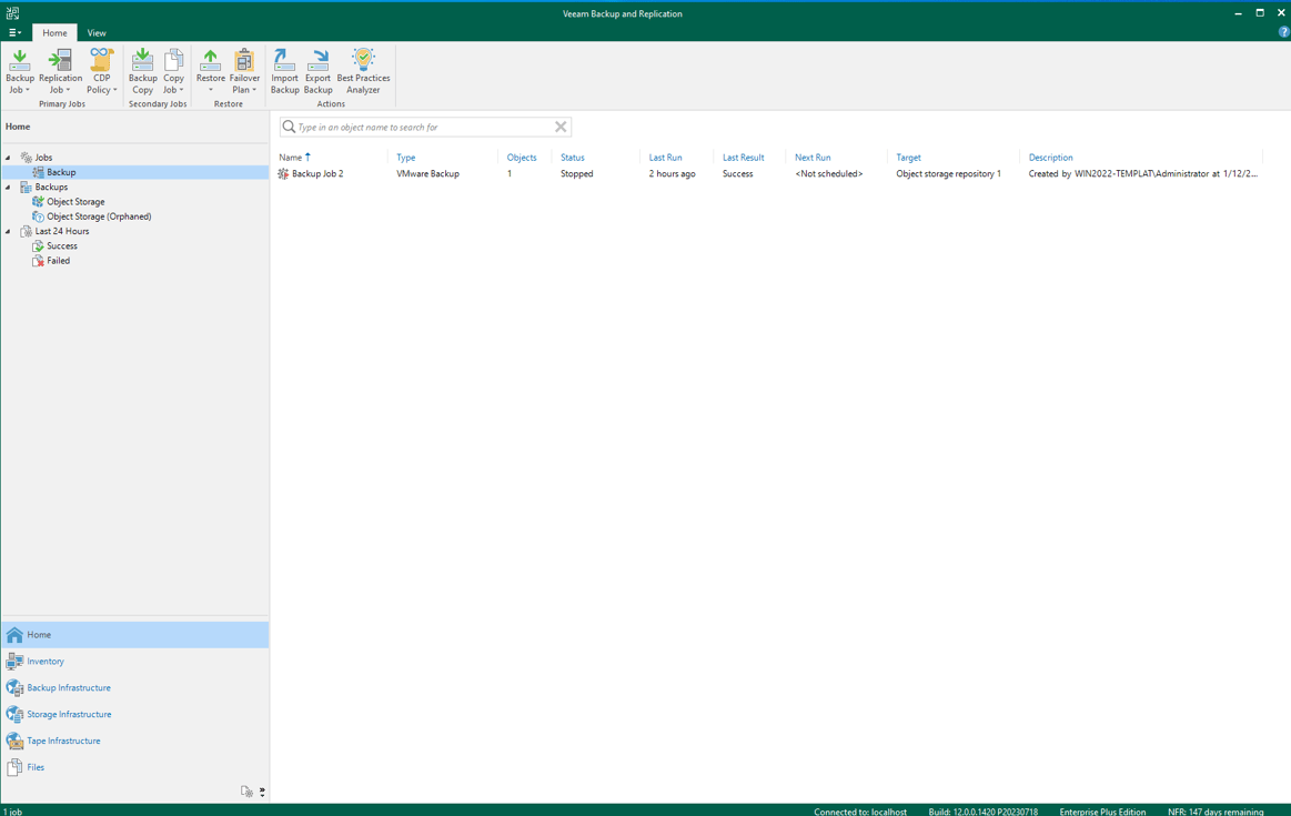 Change the Storage Optimization setting for Veeam Backup and Replication 12